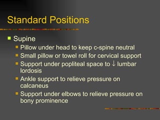 Positioning And Draping And Bed Mobility Power Point | PPT