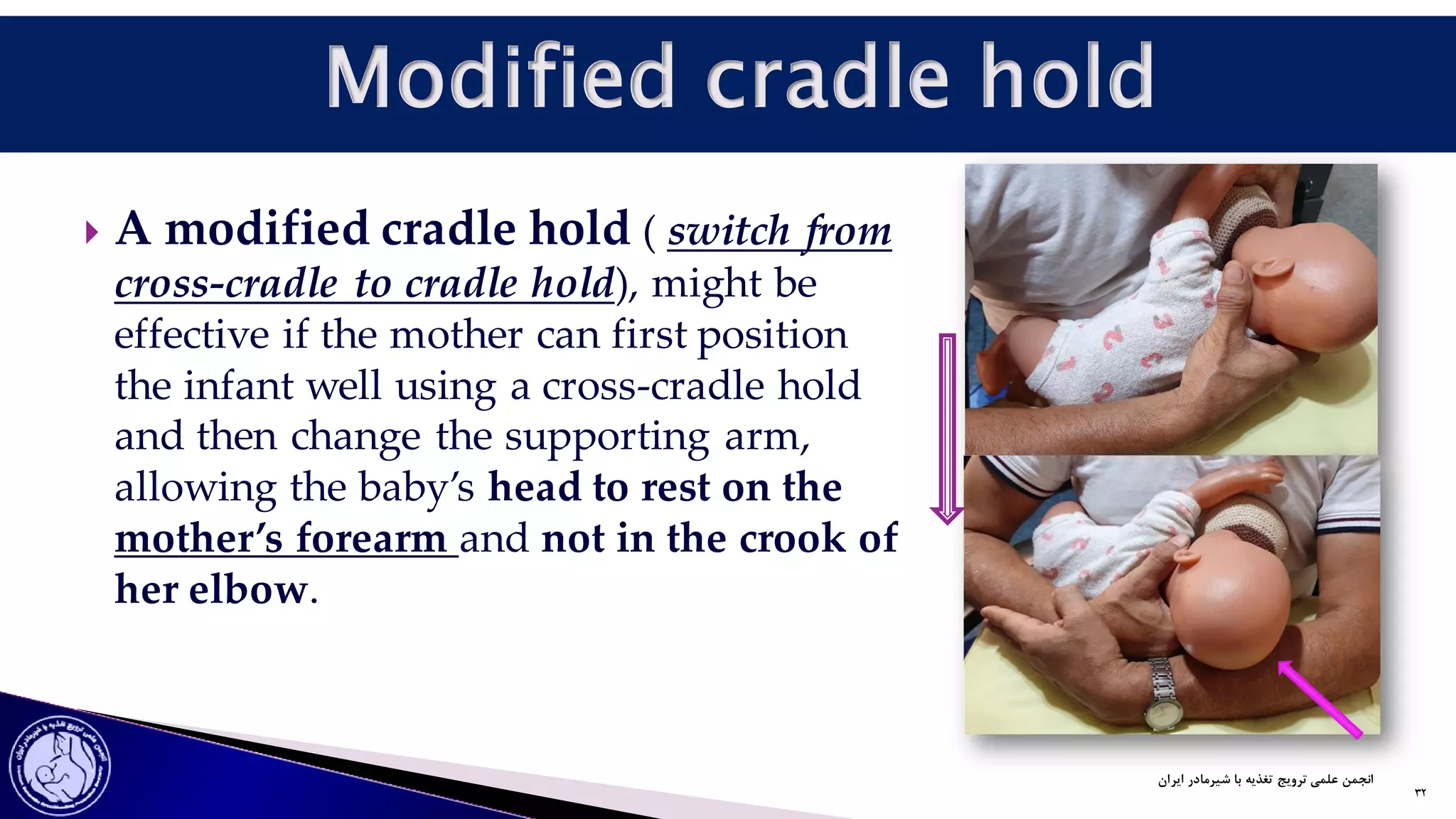 Positioning and latch on in preterm infants dr ravari | PPT