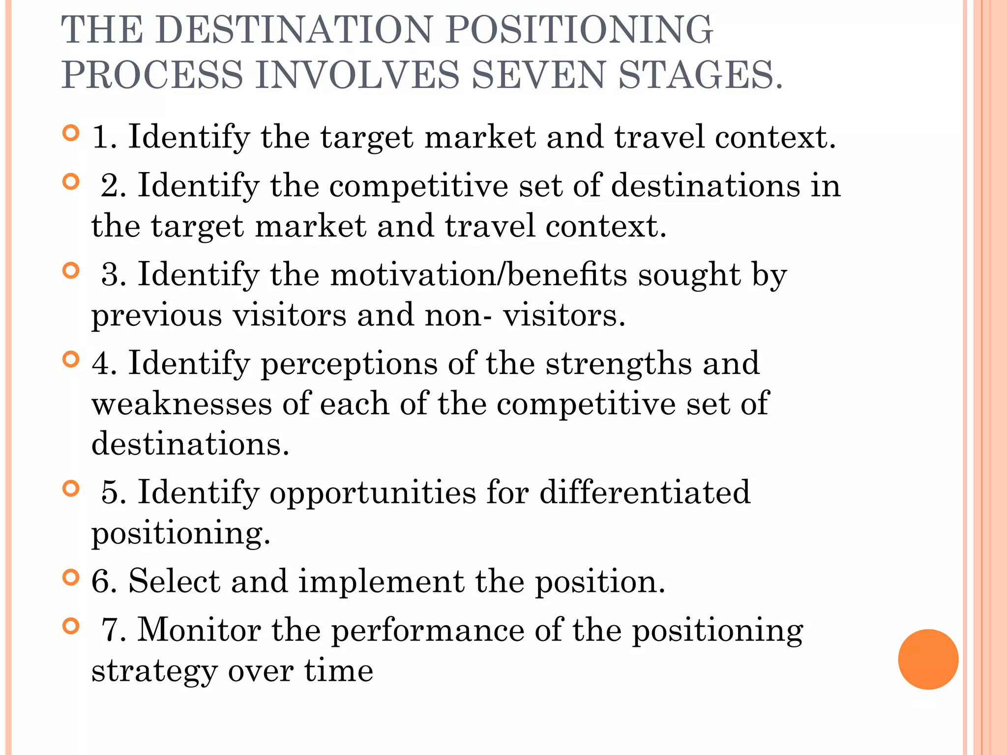 Positioning a Tourism Destination | PPT