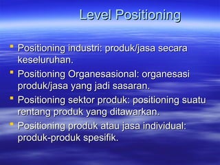 POSITIONING DAN DIFERENSIASI Lengkap.ppt