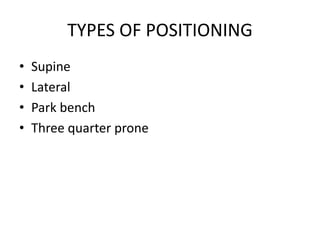 Positioning for supratentoria surgery | PPTX