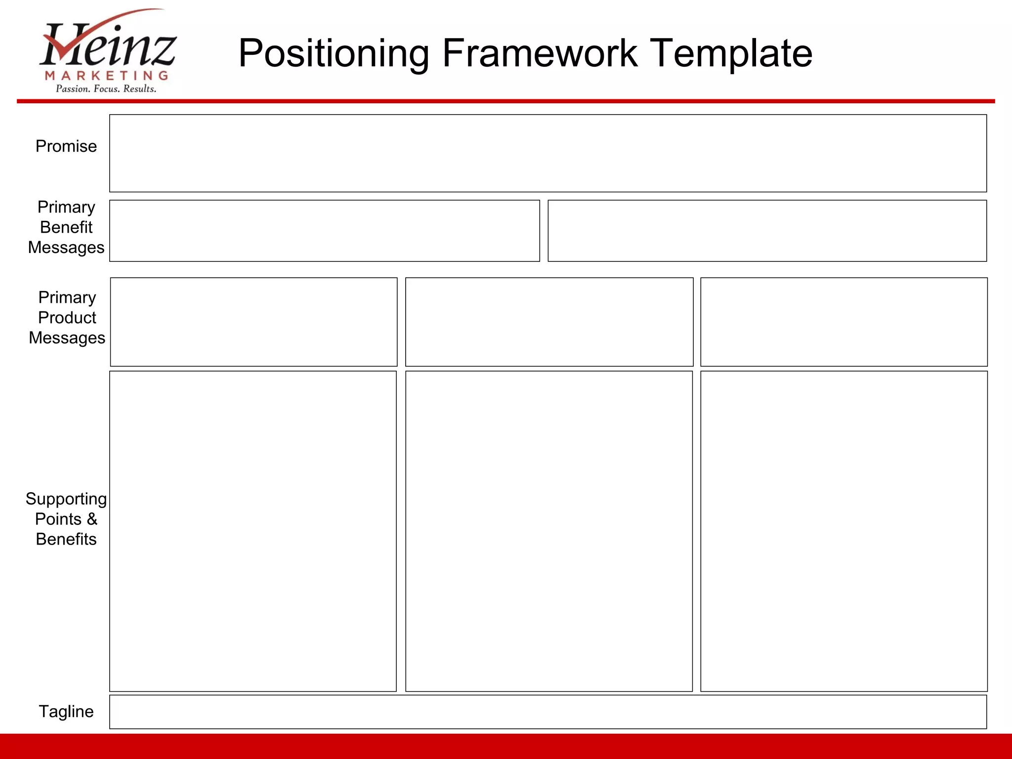 Positioning framework template | PPT