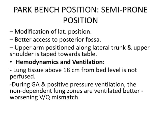 PATIENT POSITIONING AND ANAESTHESIA ppt | PPT