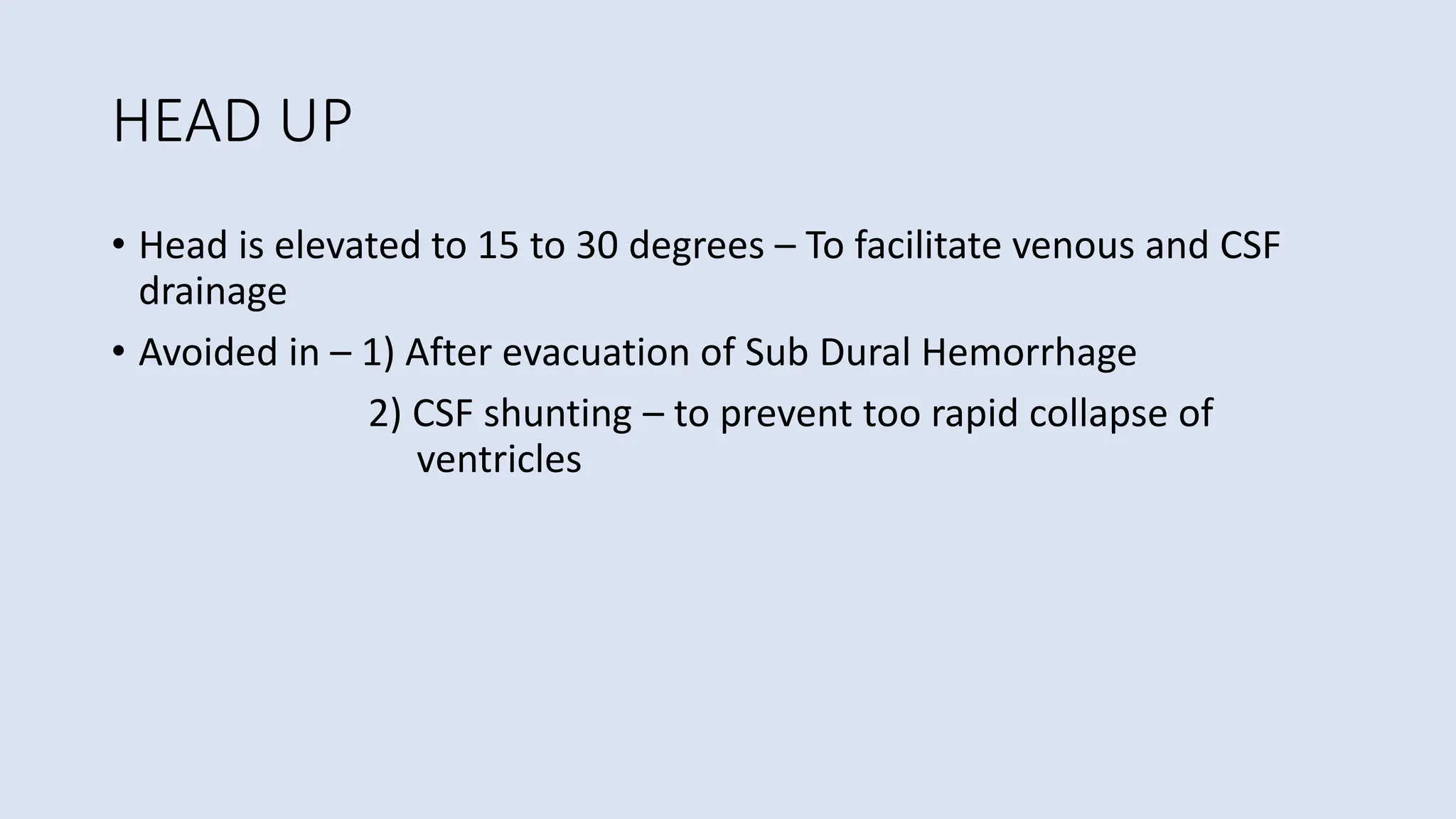 DIFFERENT POSITIONING IN NEUROANAESTHESIA | PPTX