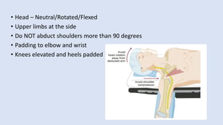 DIFFERENT POSITIONING IN NEUROANAESTHESIA | PPTX
