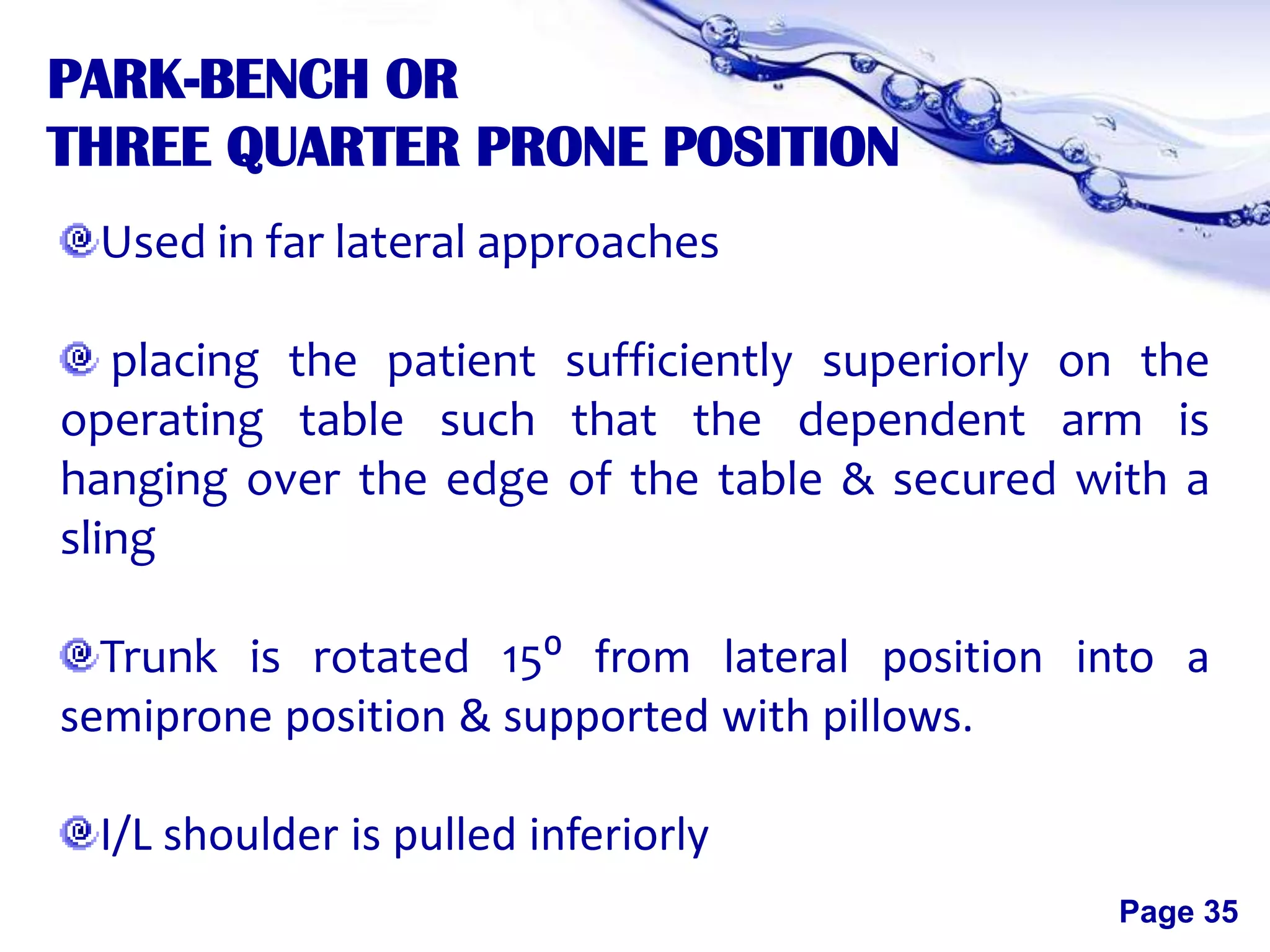 Positioning in neurosurgeries | PPTX
