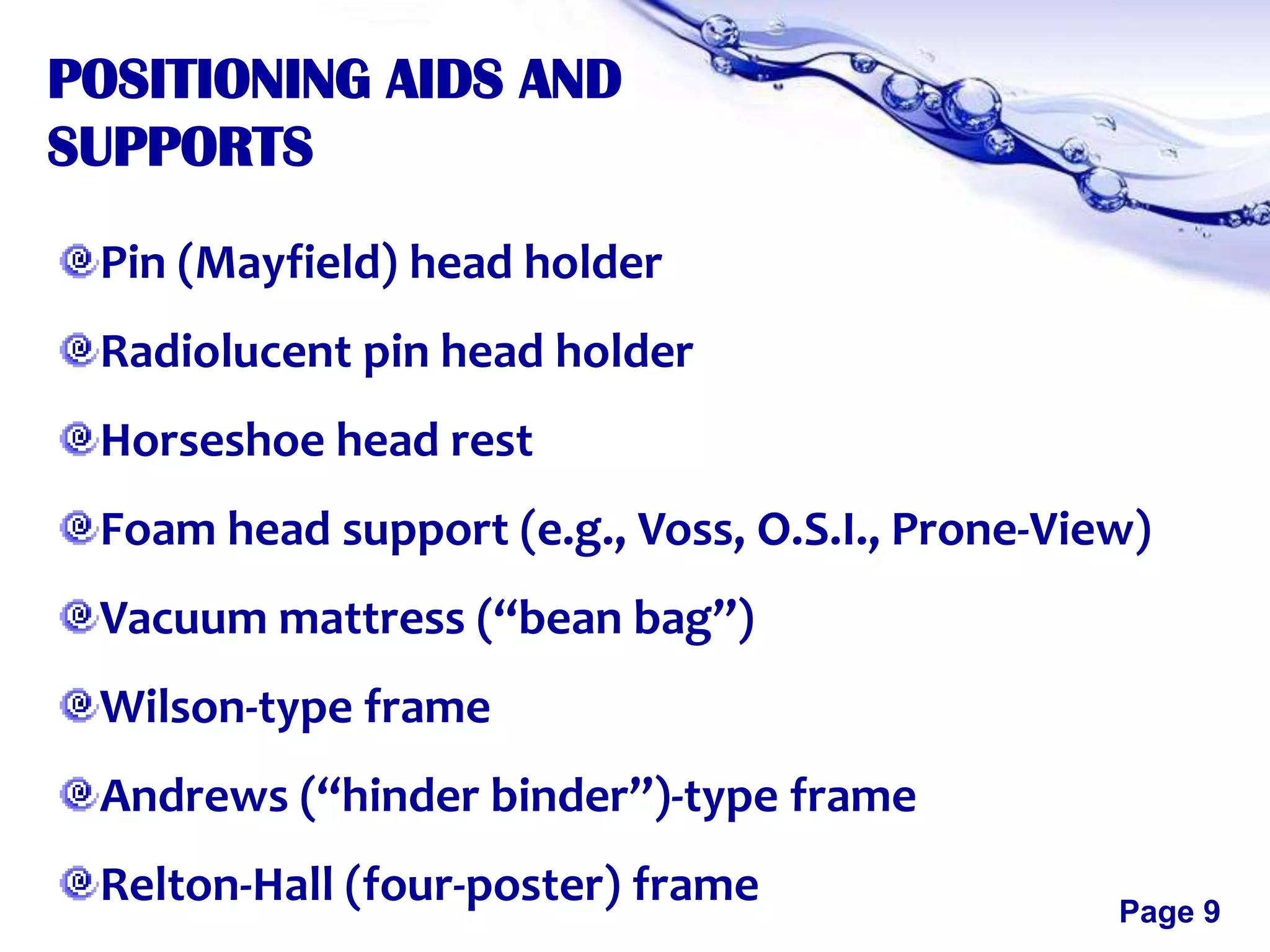 Positioning in neurosurgeries | PPTX