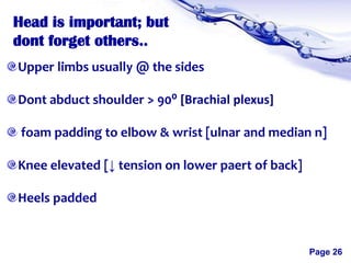 Positioning in neurosurgeries | PPTX