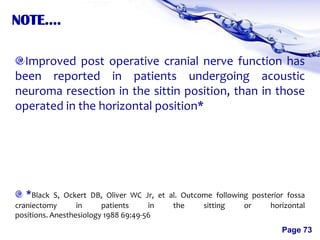 Positioning in neurosurgeries | PPTX
