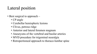 Positioning neurosurgery | PPTX
