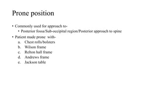 Positioning neurosurgery | PPTX