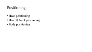 Positioning neurosurgery | PPTX