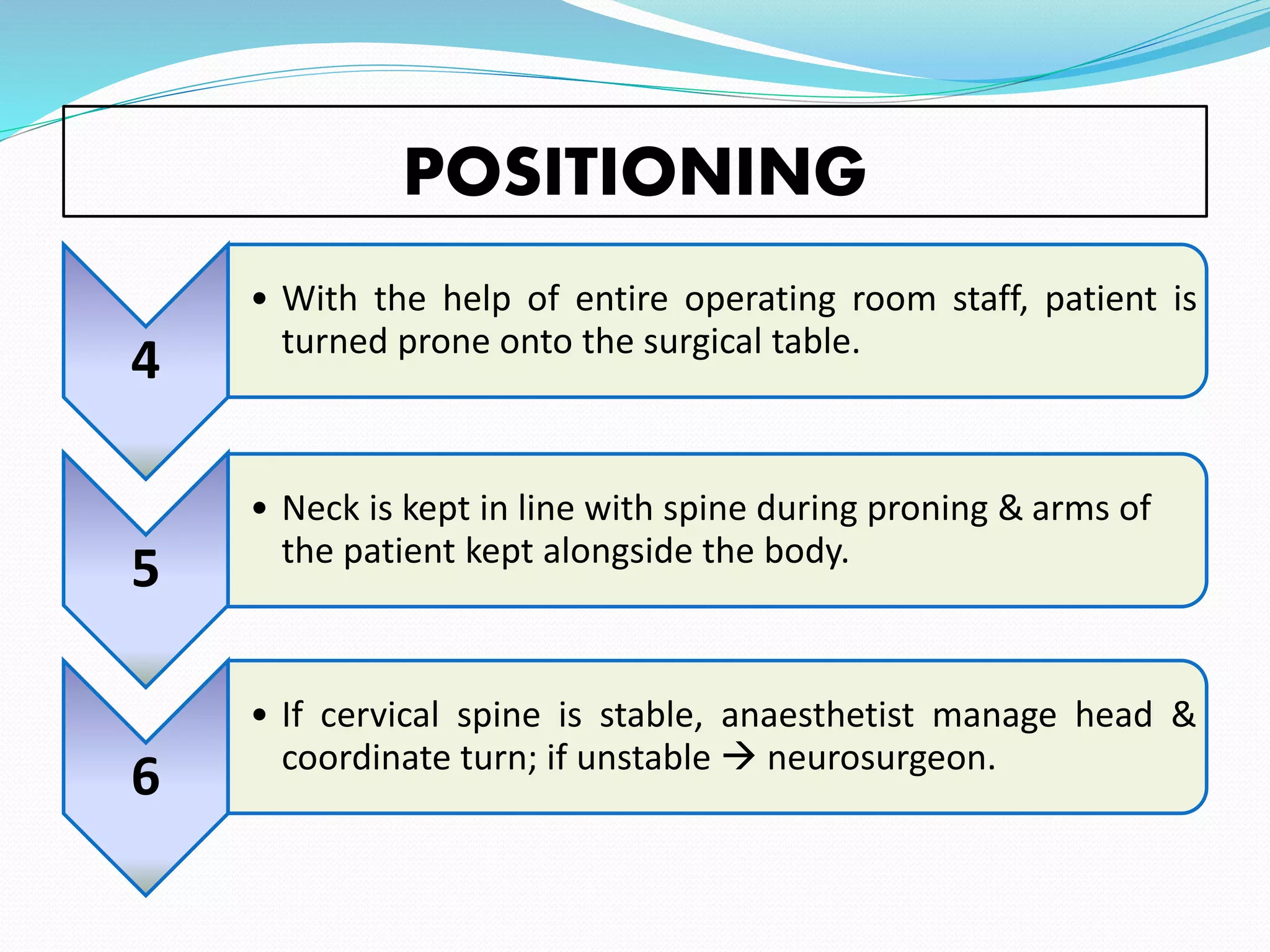 Positioning in neurosurgical procedures | PPTX