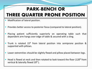 Positioning in neurosurgical procedures | PPT