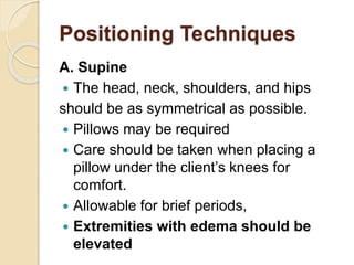Positioning in rehab pts | PPTX