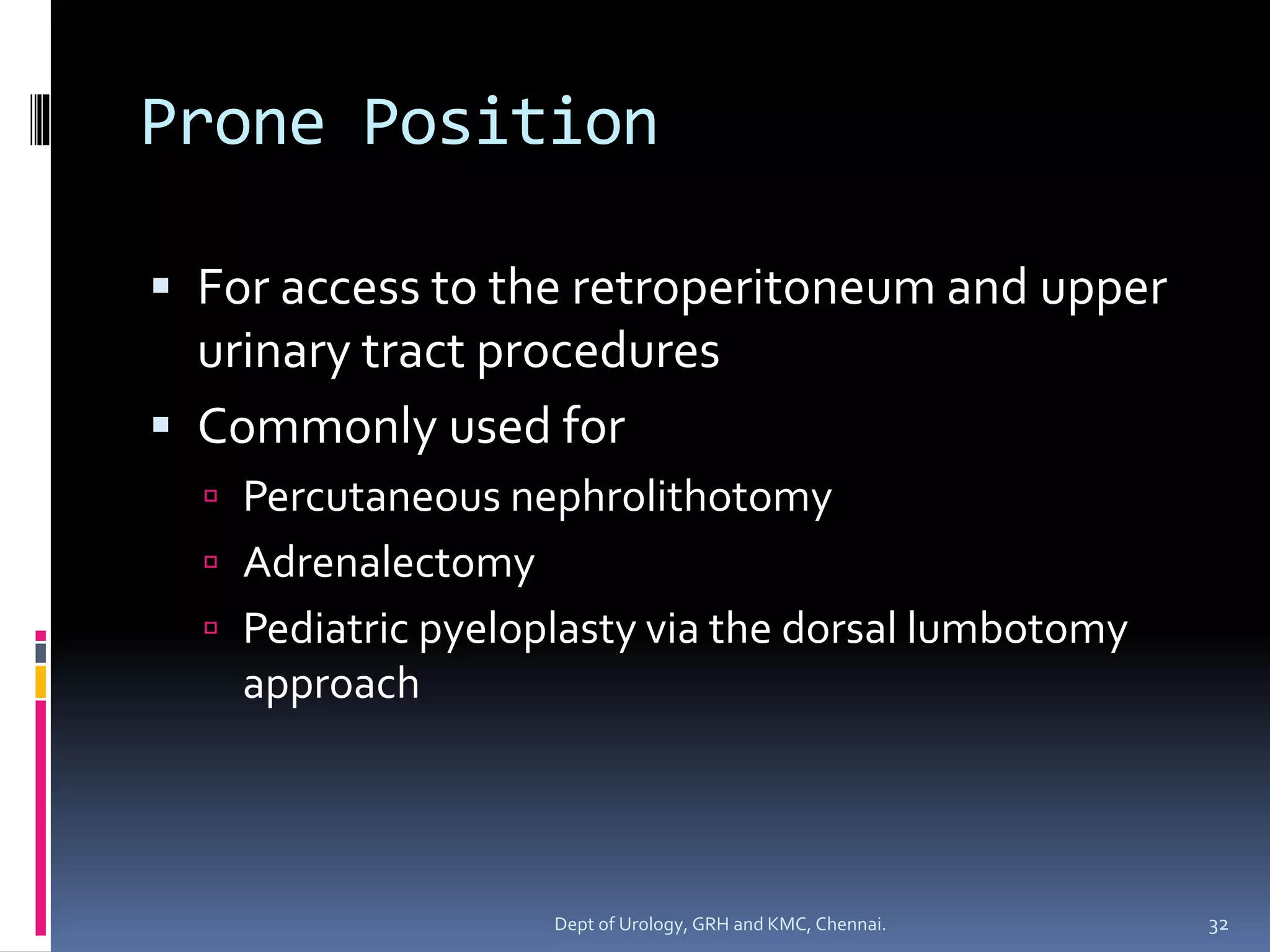 Positioning in urological procedures | PDF