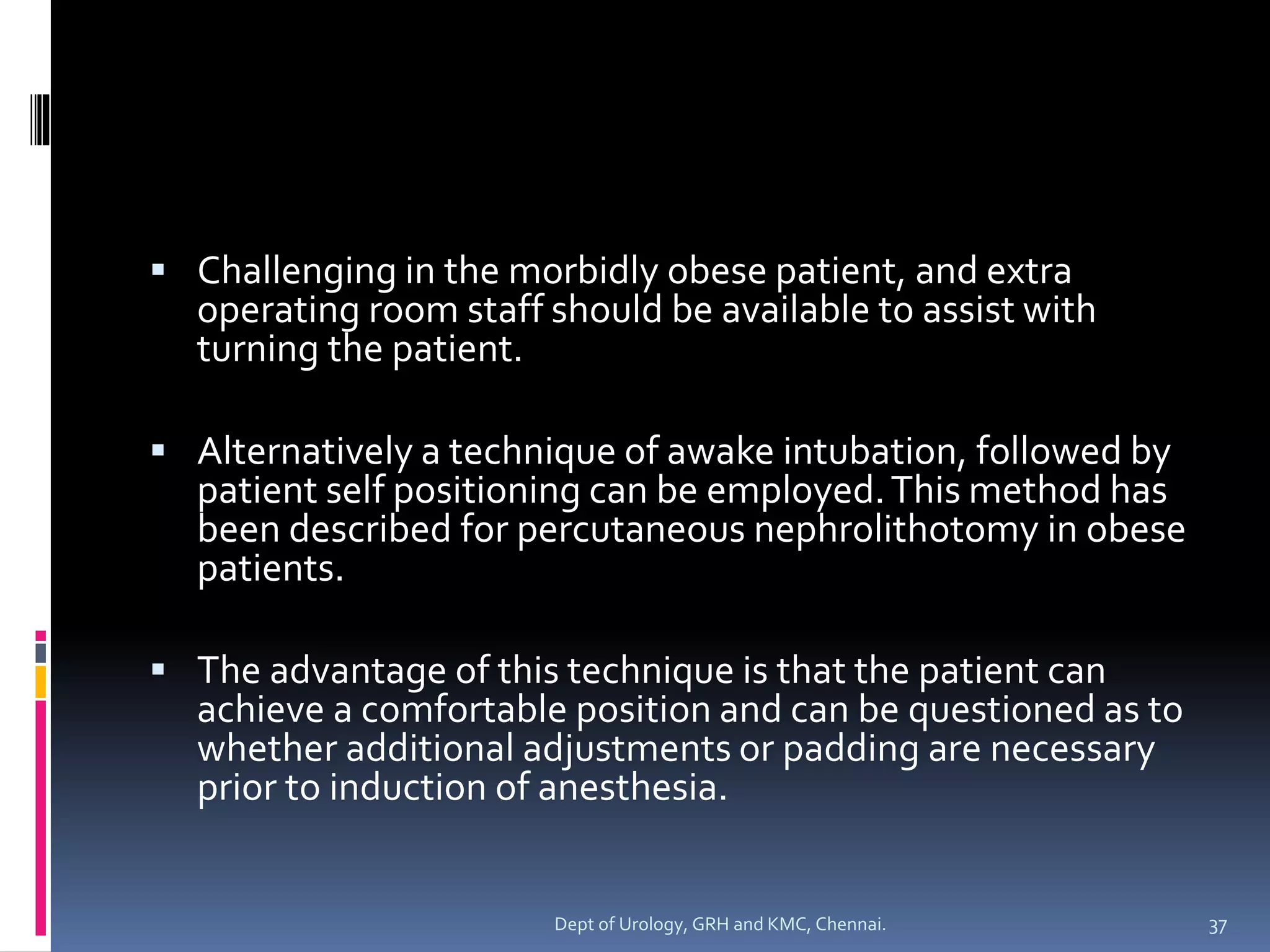 Positioning in urological procedures | PDF