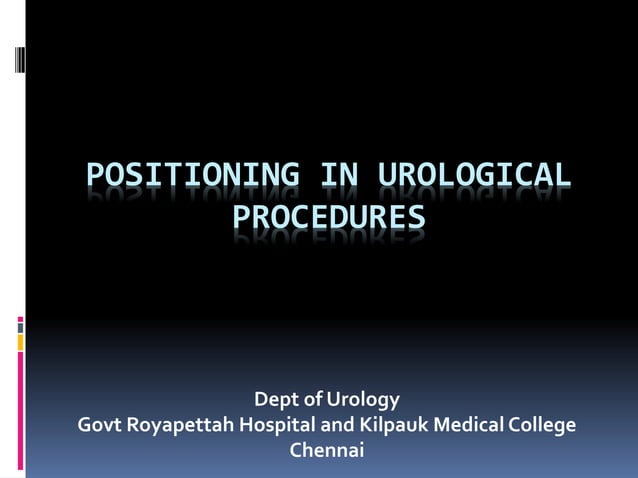 Positioning in urological procedures | PDF