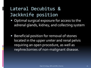 Positioning in urological procedures | PDF
