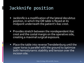 Positioning in urological procedures | PDF