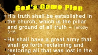 Getting Into God's Playbook | PPT
