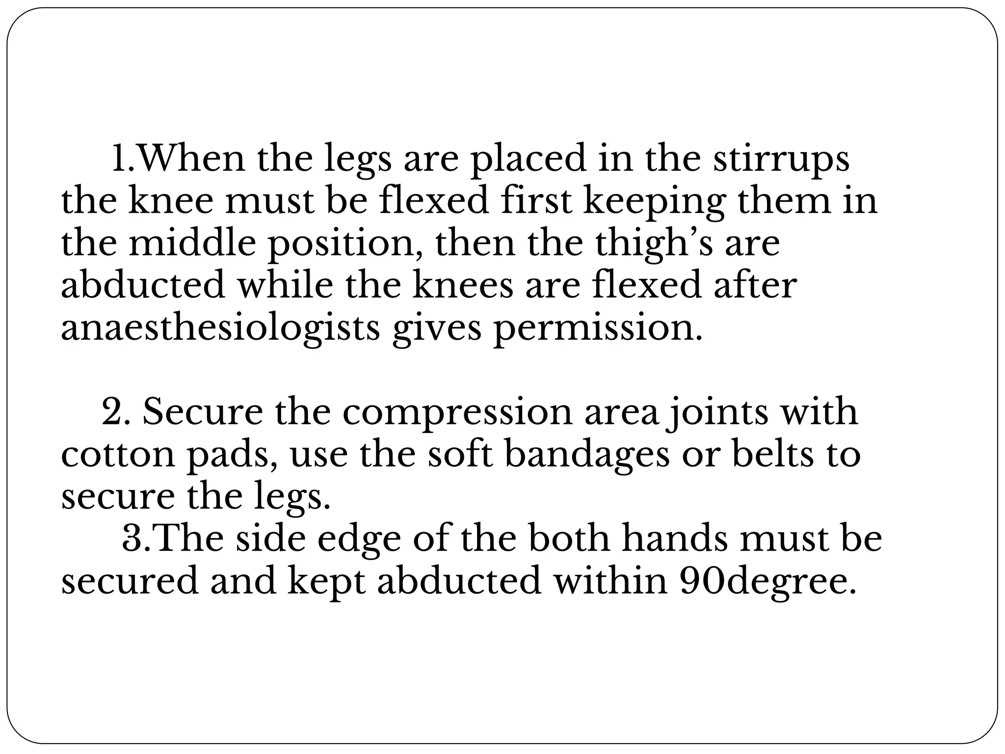 Positioning of perineal surgery | PPTX