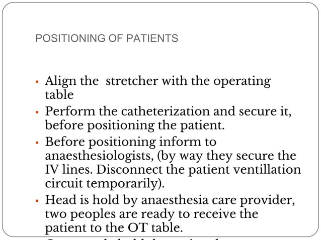 Positioning of perineal surgery | PPTX