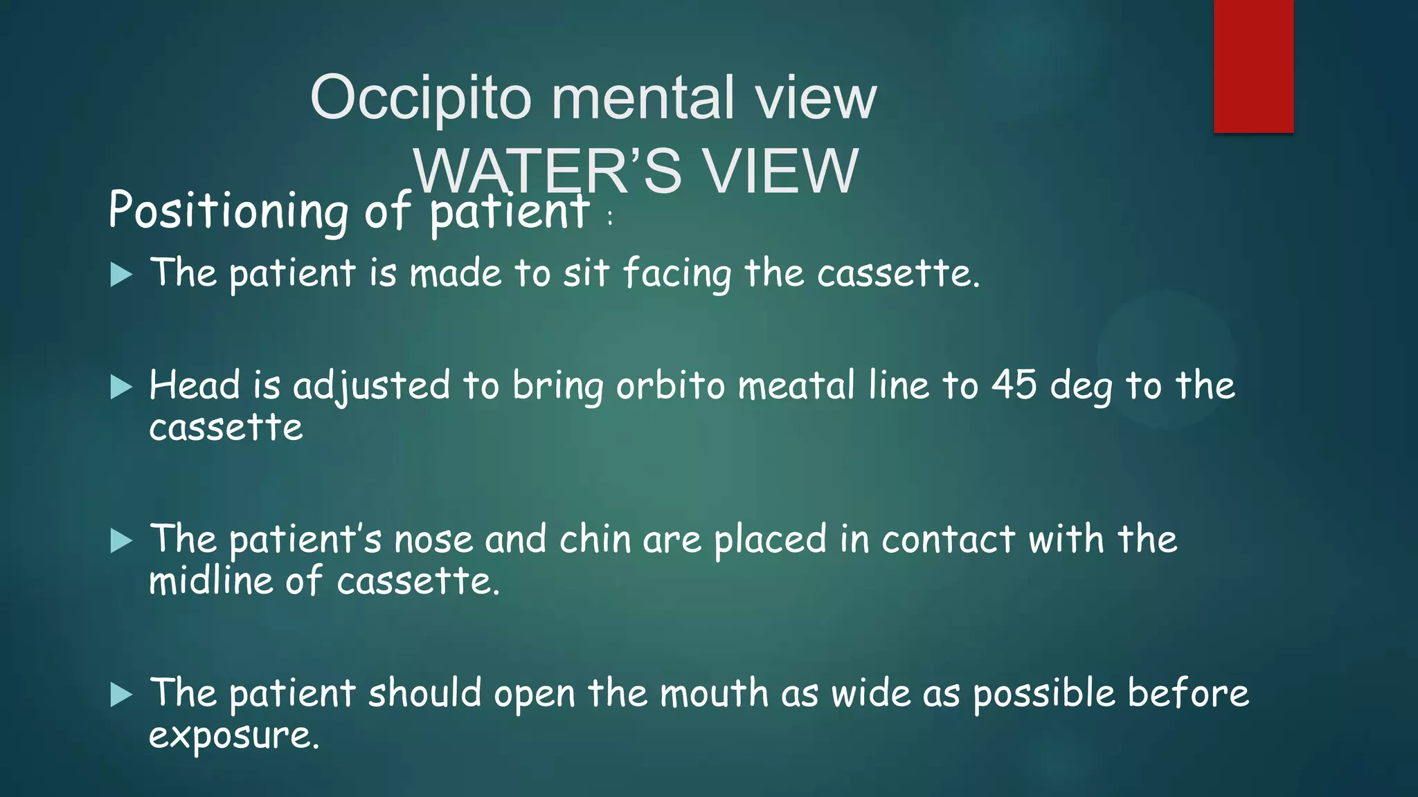 Positioning of skull | PPTX