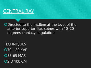 RADIOGRAPHY OF SPINE .pptx