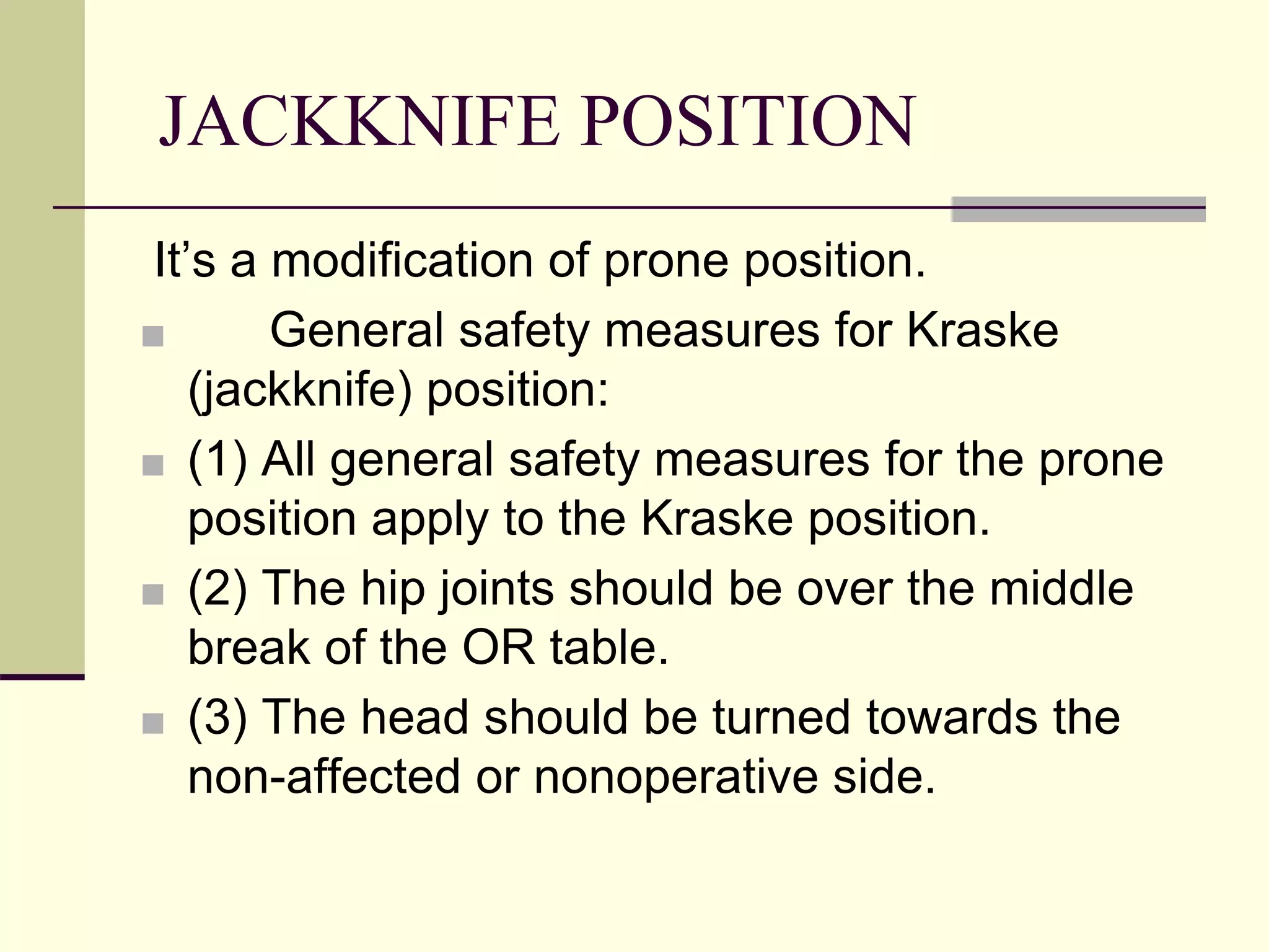 Positioning of patient during surgery | PPTX