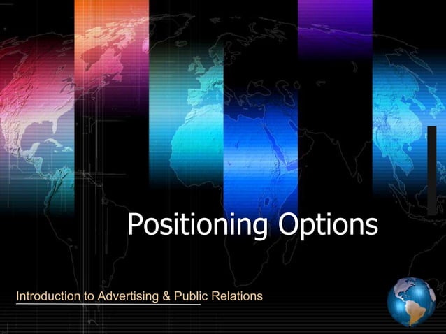 Product Positioning Options | PPTX | Advertising Industry | Industries