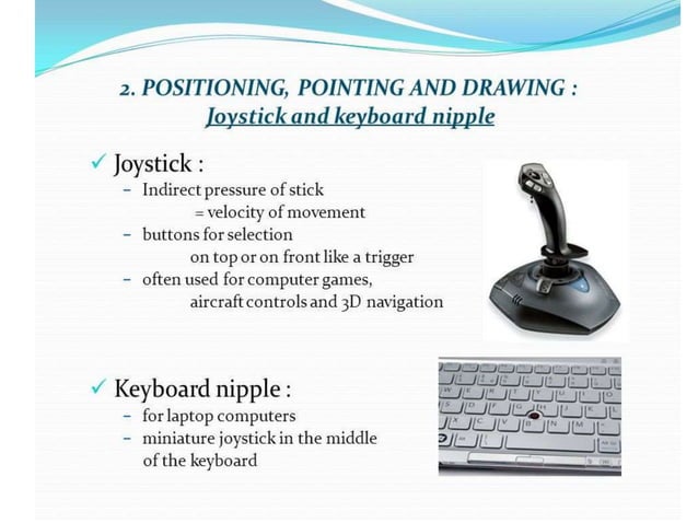 Positioning, pointing and drawing in Human computer Interaction | PPTX