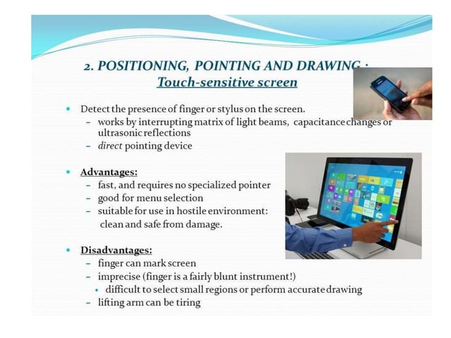 Positioning, pointing and drawing in Human computer Interaction | PPTX
