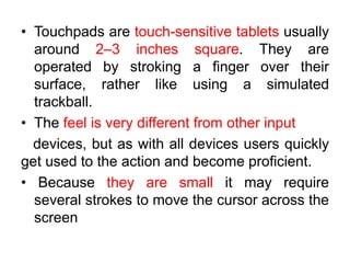 Positioning, pointing and drawing in Human computer Interaction | PPTX