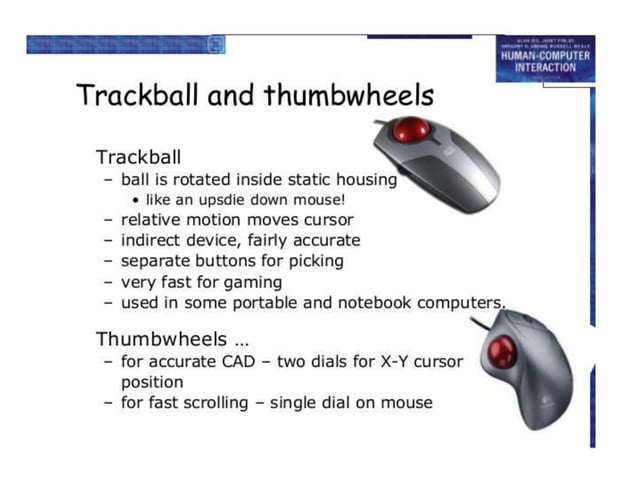 Positioning Pointing And Drawing In Human Computer Interaction Ppt