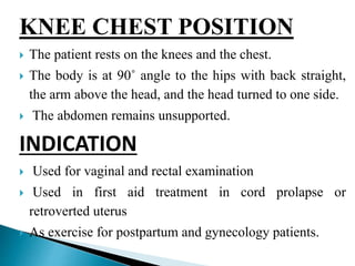 Knee Chest Position Examination