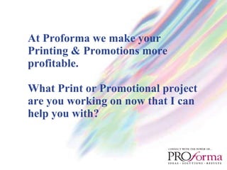 Positioning Proforma | PPT