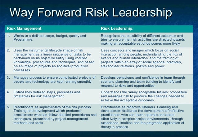 Positioning project, programme and portfolio risk