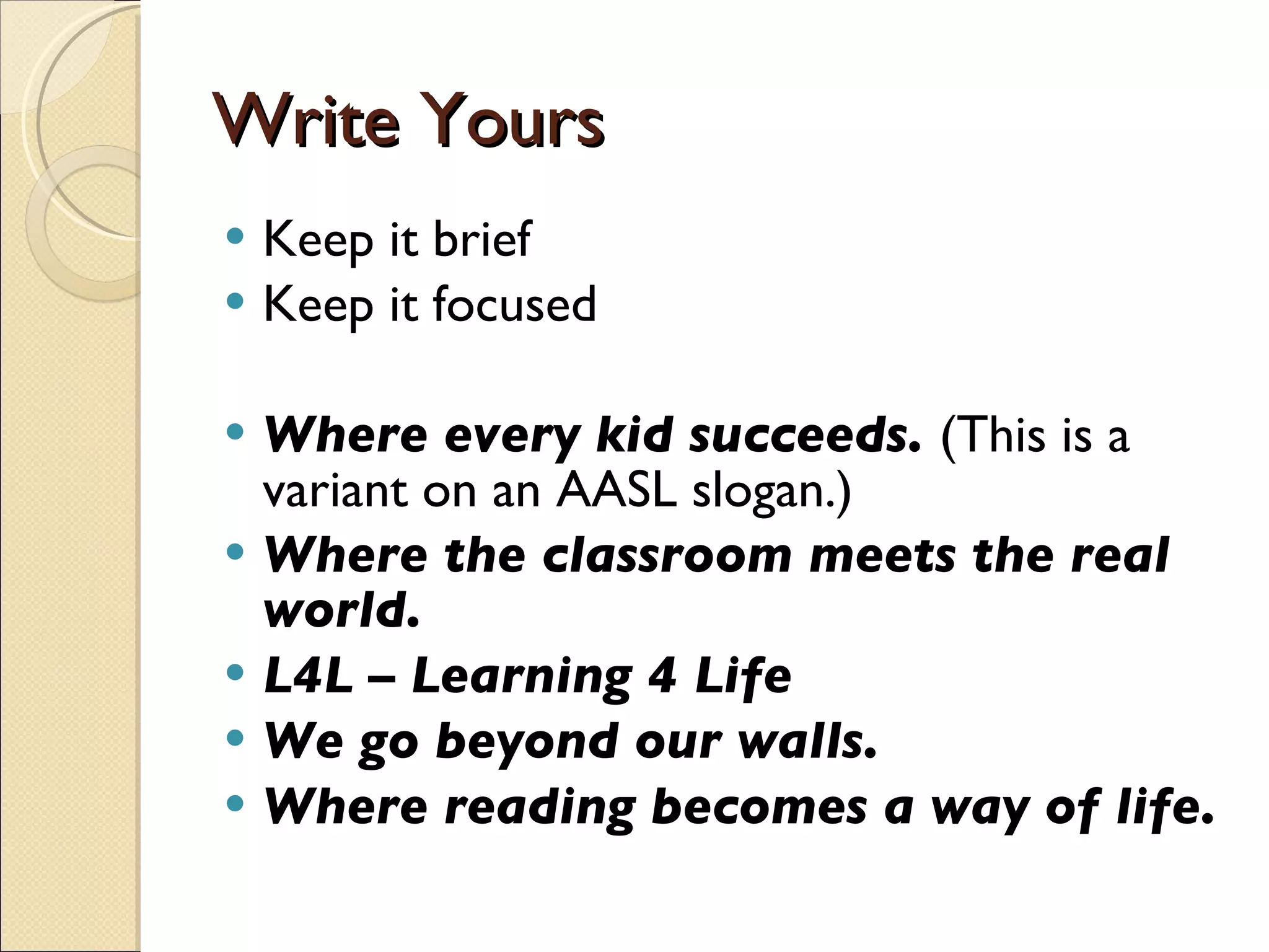 Positioning yourself for success | PPT