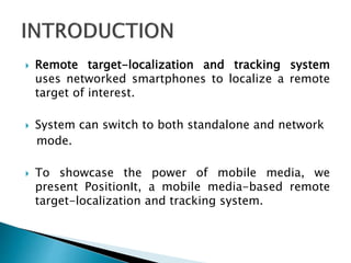 Positionit android app | PPTX