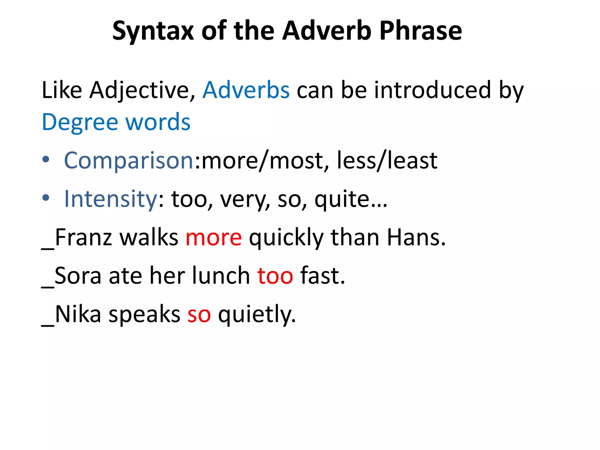 Position of adverb | PPTX