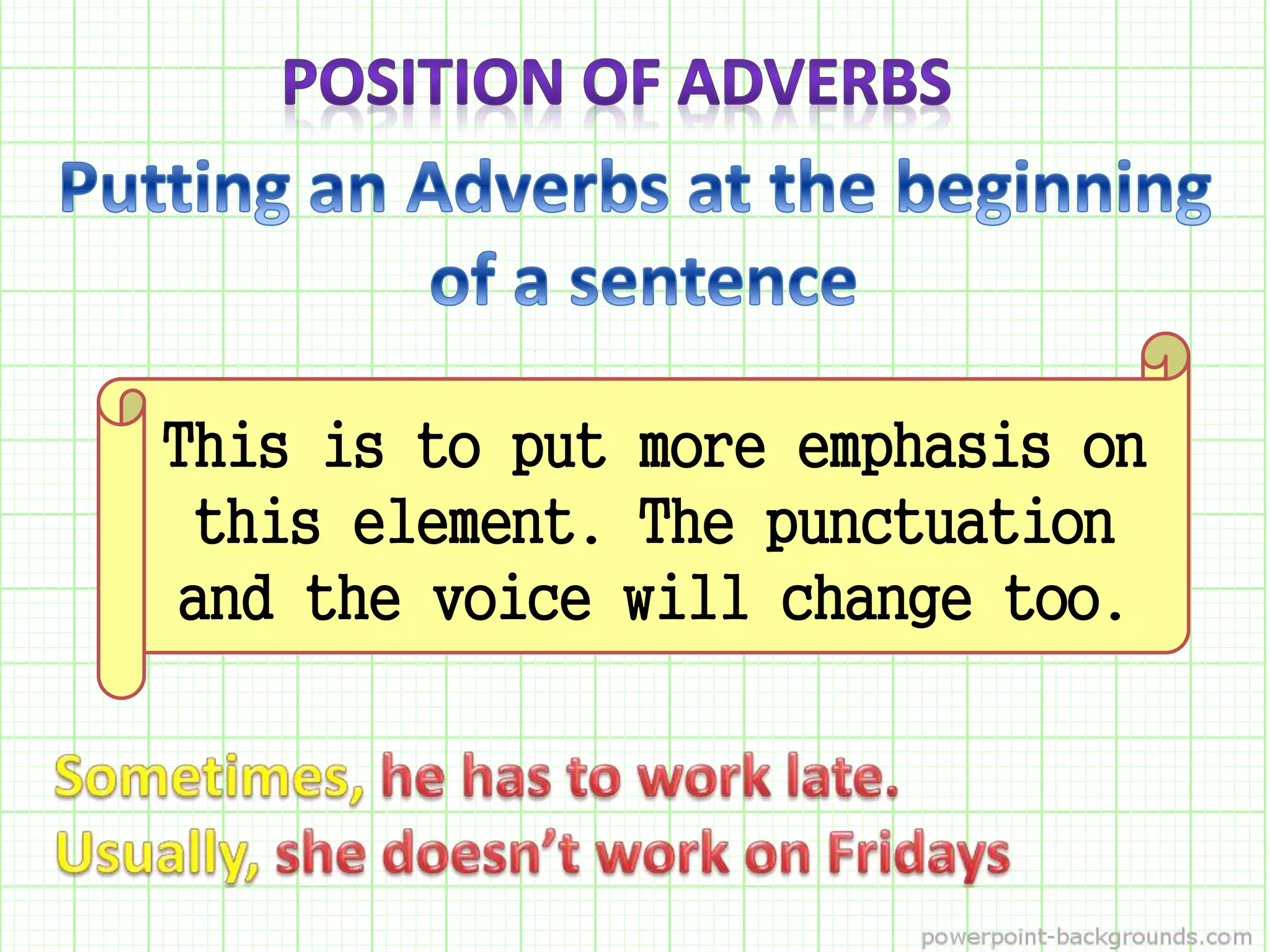 Position of adverb | PPTX