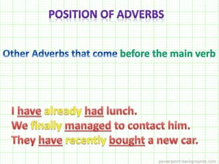 Position of adverb | PPTX