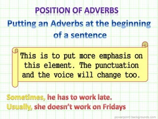 Position of adverb | PPTX