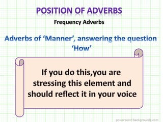 Position of adverb | PPTX