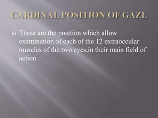 Position of gaze and axes | PPTX