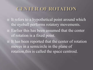 Position of gaze and axes | PPTX