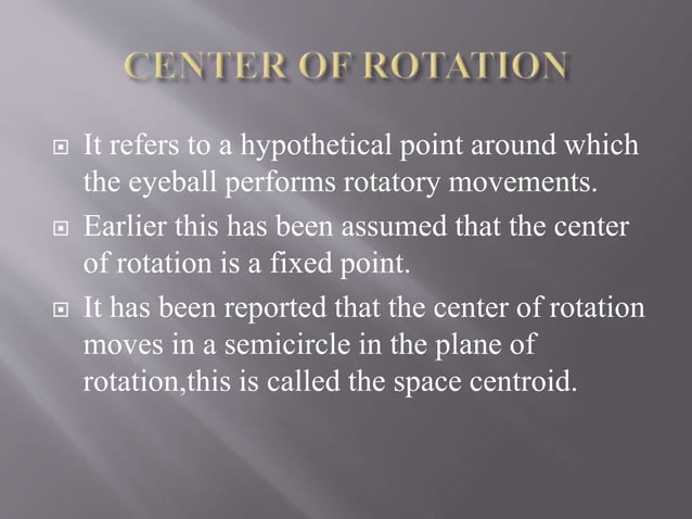 Position of gaze and axes | PPTX