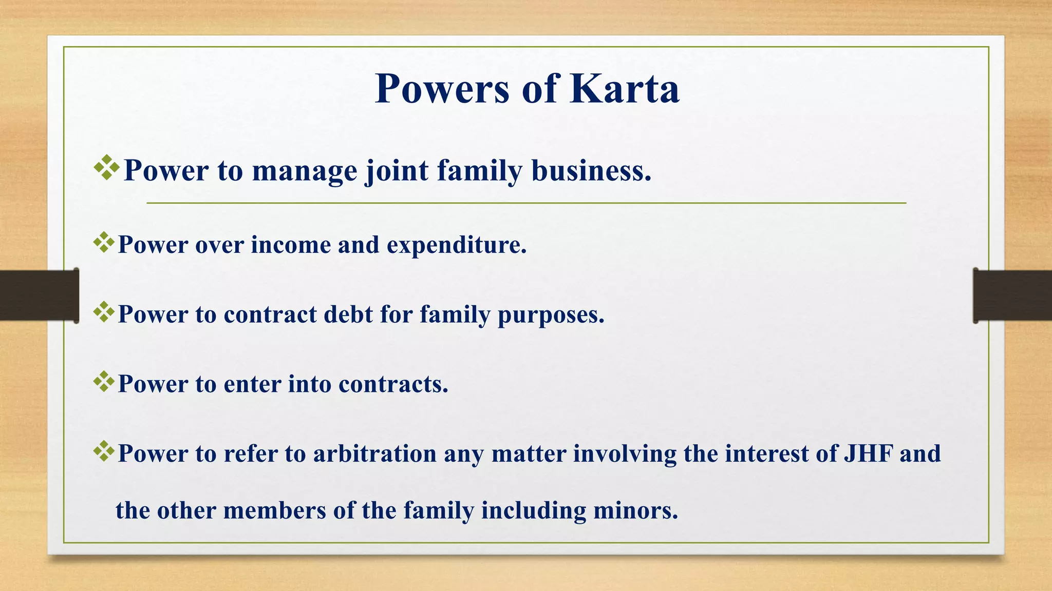 Position of Karta in JHF | PDF