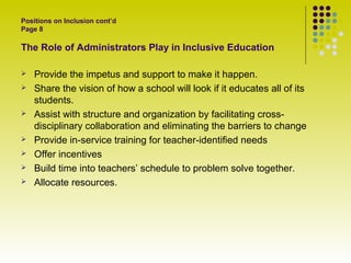 Position on Inclusion | PPT
